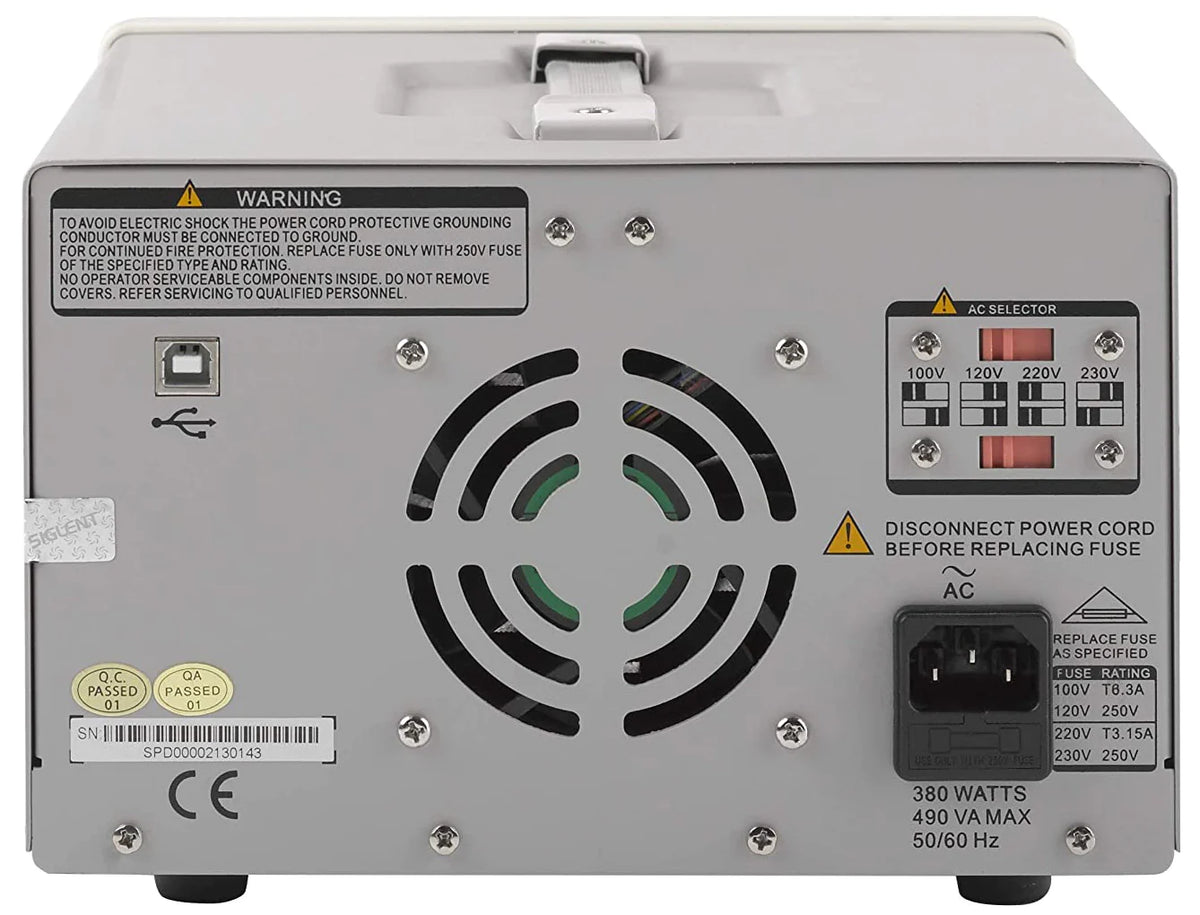 Siglent SPD3303C Programmable DC Power Supply - 3 Outputs, 220W Total – Electronix Express