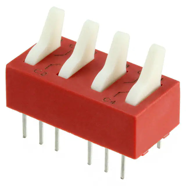 4 Switches DIP Toggle, 16-Pin, 150MA, 30V – Electronix Express