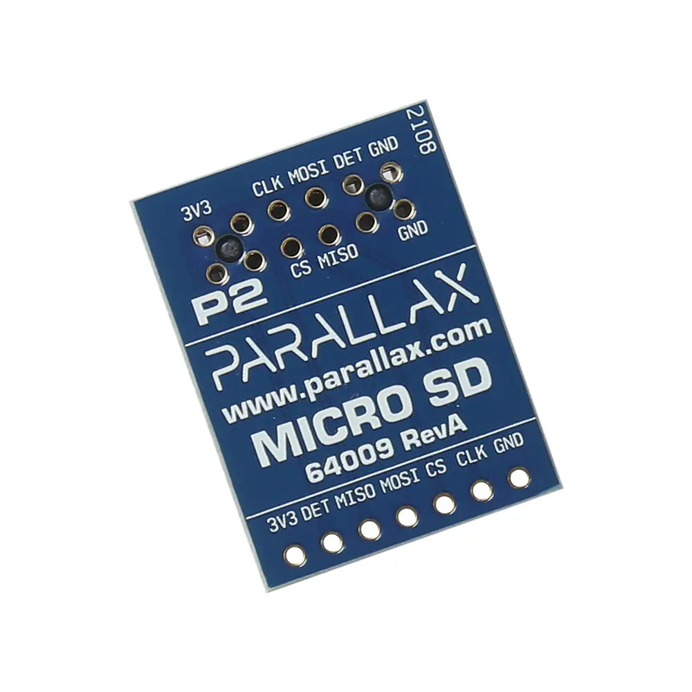 Parallax P2 microSD Add-on Board – Electronix Express