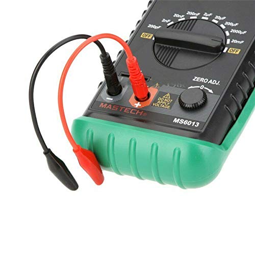 3½ Digit LCD Display Capacitance Meter, 9 Ranges from 200pF to 20mF ...