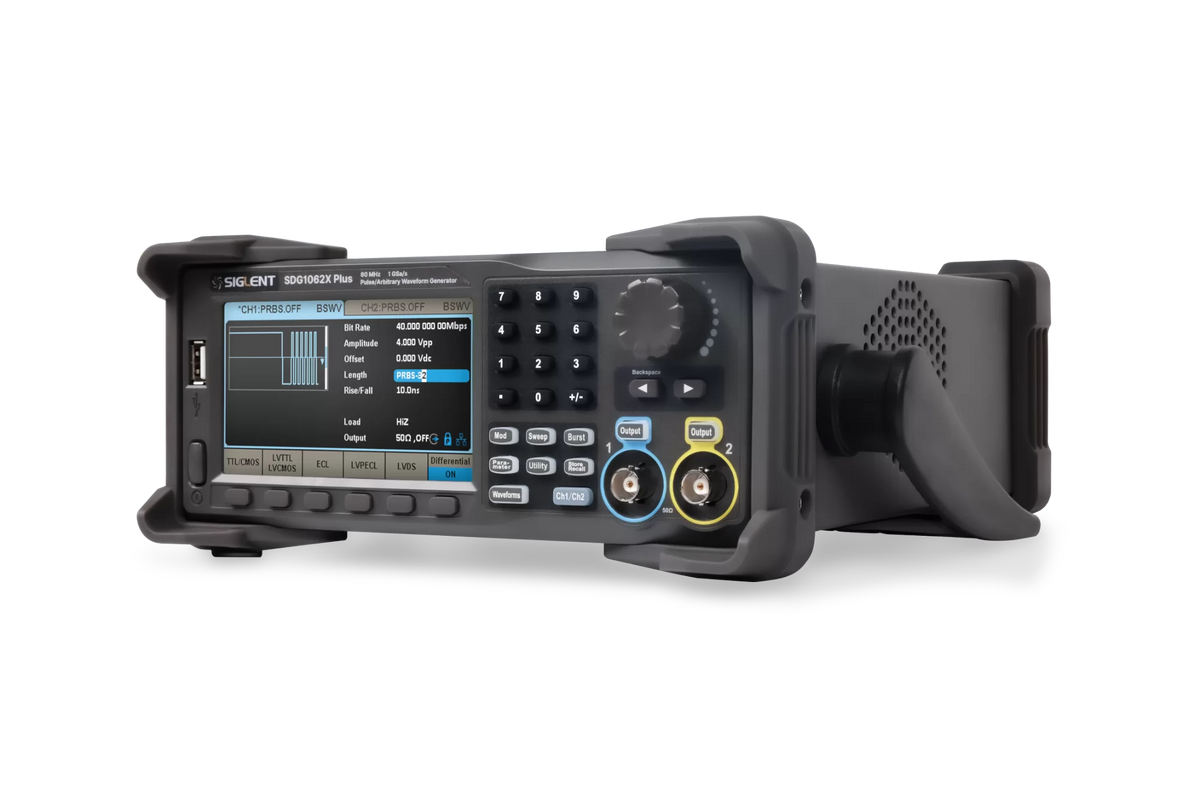 Siglent 60 MHz, 2 Channel Function/Arbitrary Waveform Generator, Model ...