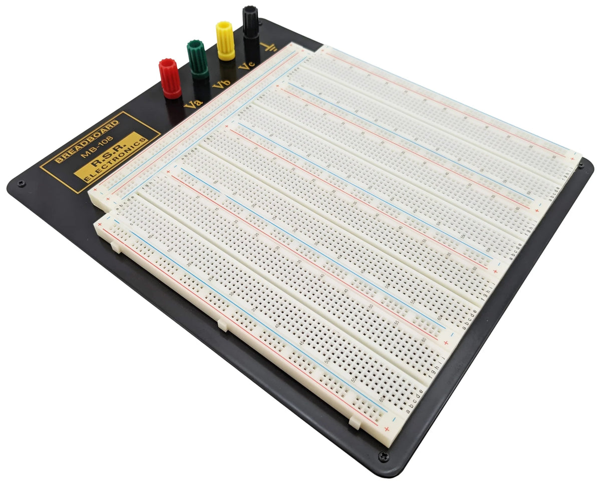 Solderless Breadboard, 10.2" x 9.4", 3220 Tie Points, 4 Binding Posts ...