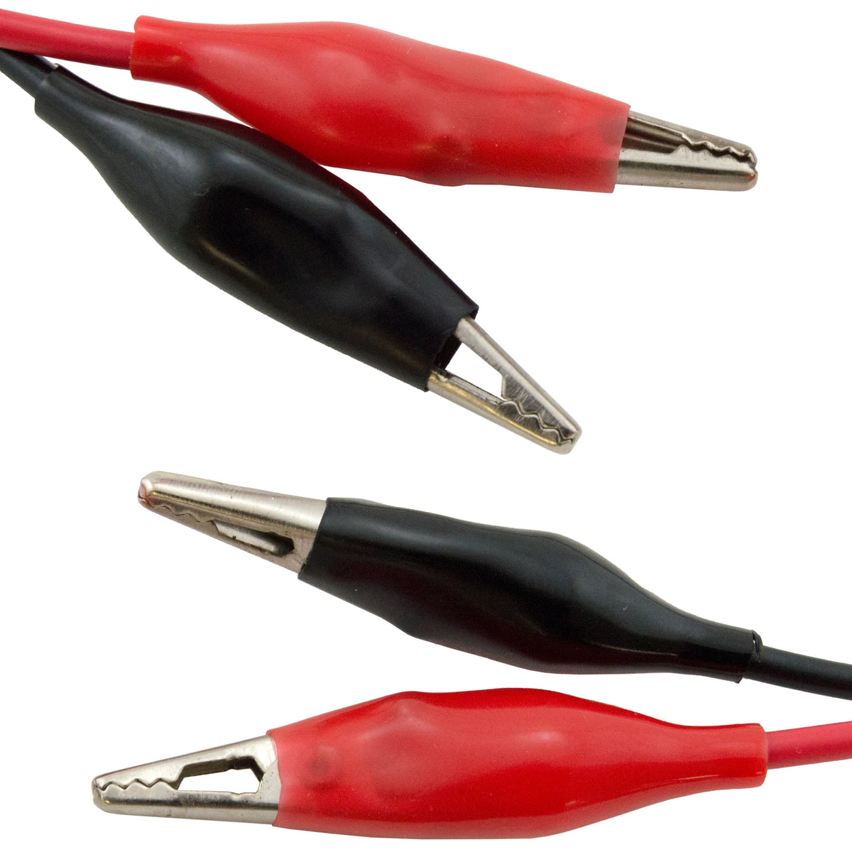 Alligator Clip to Alligator Clip Test Lead Set, Includes 1 Red and 1 B ...