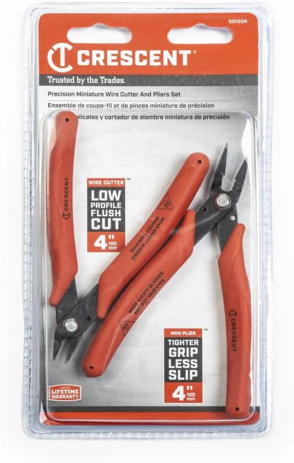 Crescent Precision Miniature Wire Cutter and Pliers Set (S2KS5NN ...
