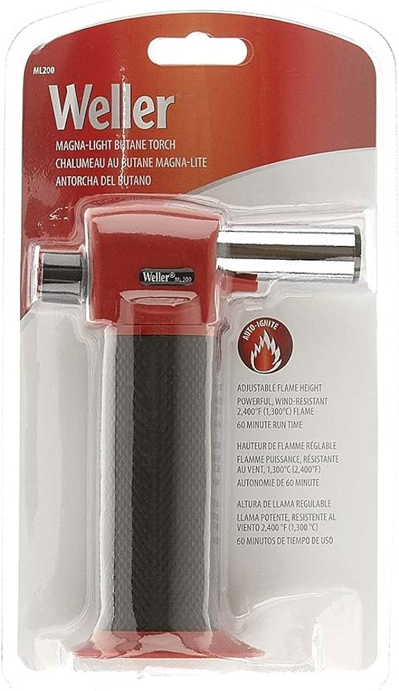 Weller Magna-Lite Cordless Butane Table Top Torch 2400°F - Model ML 20 ...