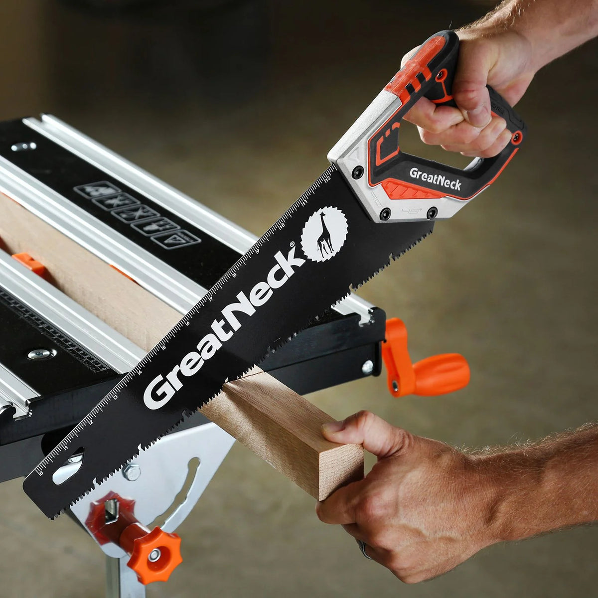 GreatNeck 15 Inch Aggressive Tooth Handsaw, Aluminum Frame, Wood Saw ...