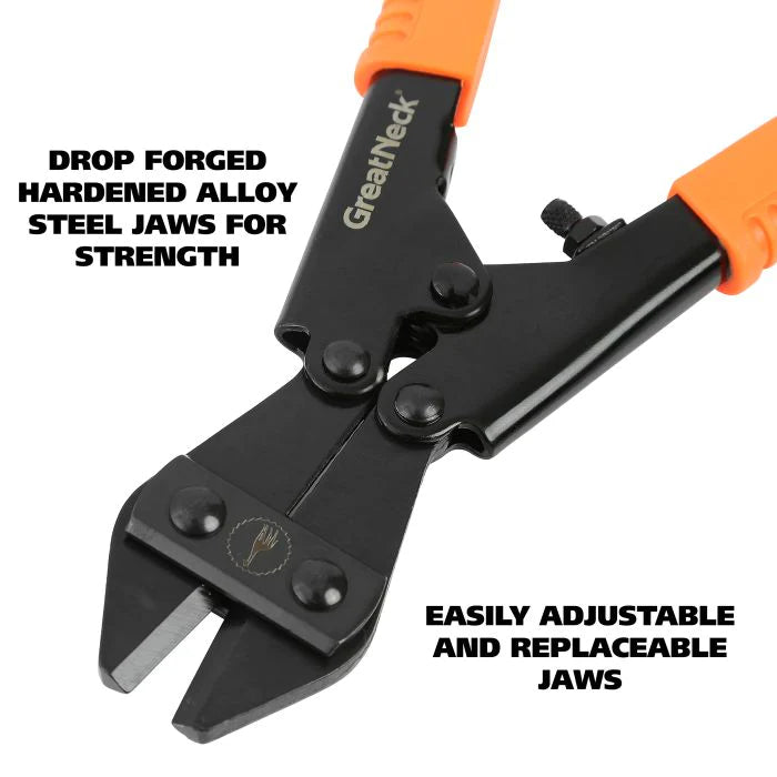 GreatNeck 8 Inch Bolt Cutters, Miniature Steel Bolt Cutter (BC8 ...
