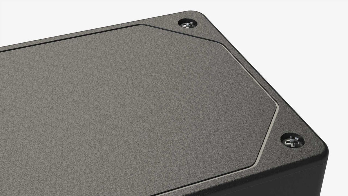 Heavy-Duty Electronics Enclosure, 7.62 x 4.62 x 2.25in. Black ABS Plas ...