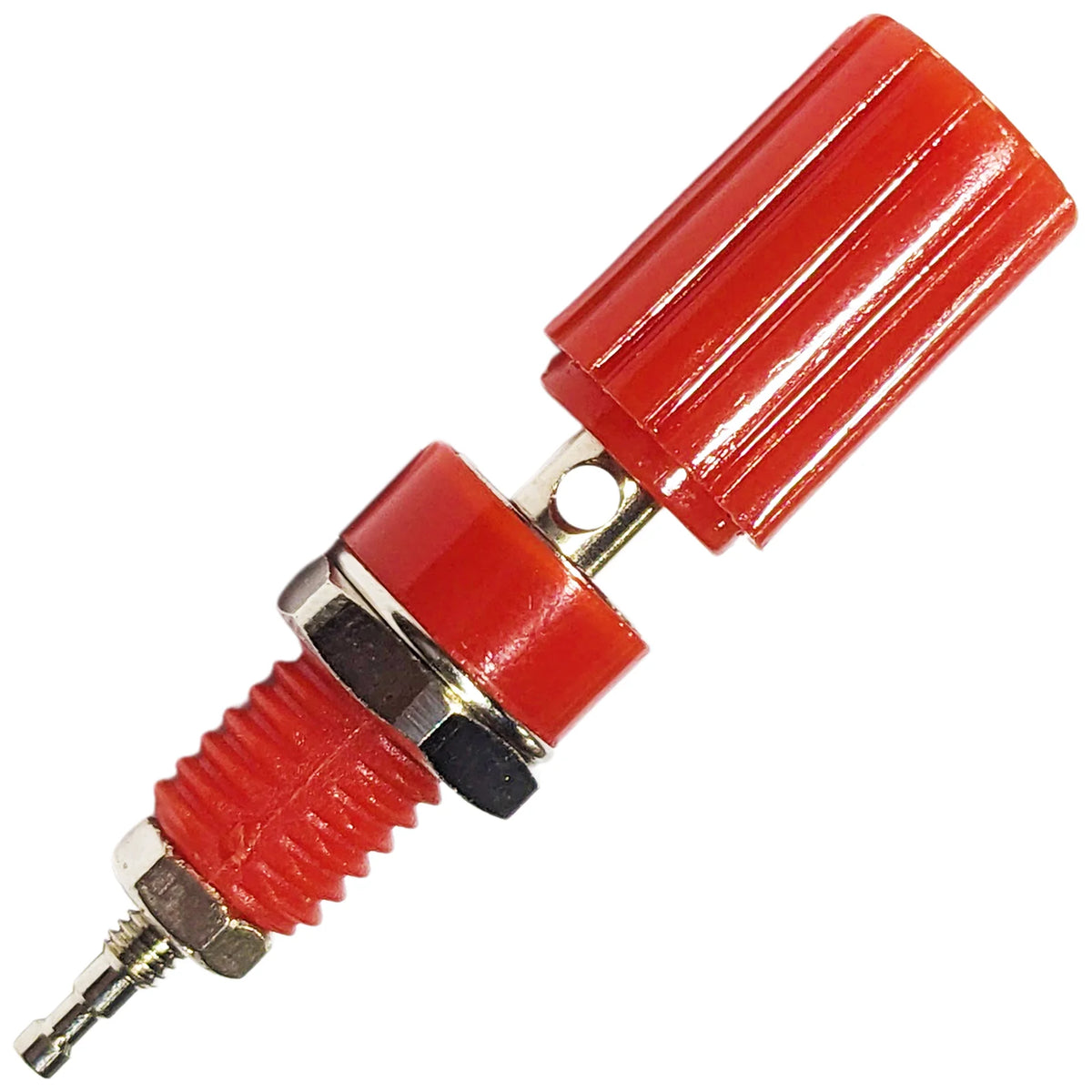 Red 5-Way Binding Post, Insulated, Accepts Banana Plug or Spade Lug ...