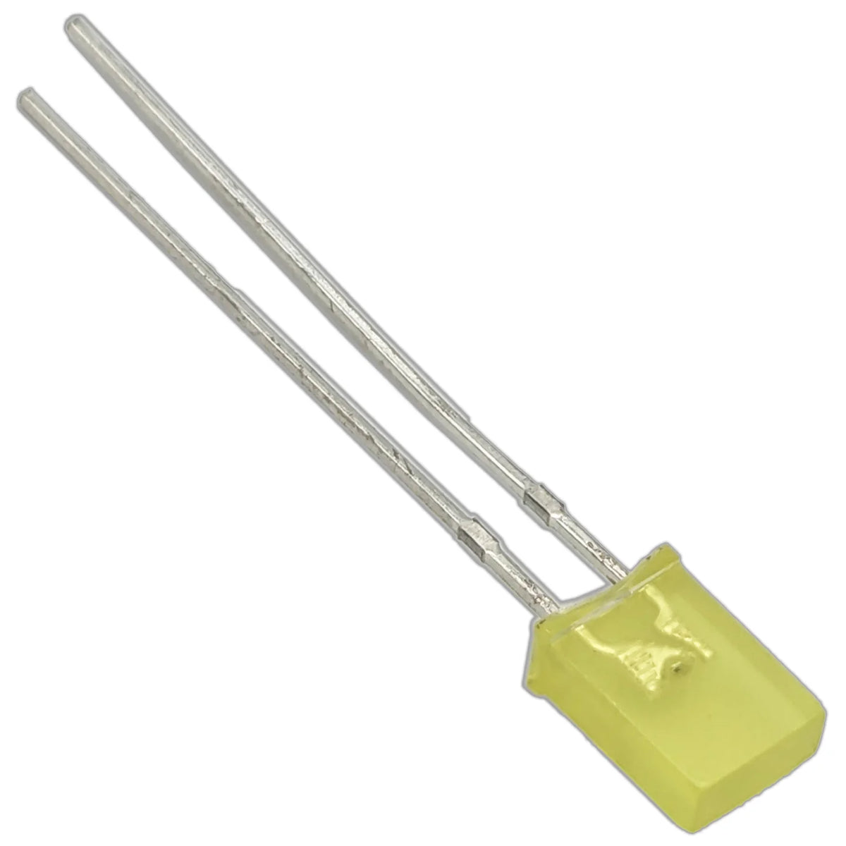 Yellow Rectangular LED, Diffused Lens (5mm x 2mm x 7mm) – Electronix ...