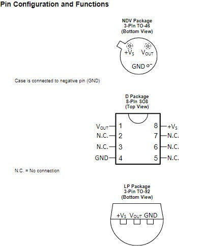 LM34 Precision Fahrenheit Temperature Sensor IC – Electronix Express