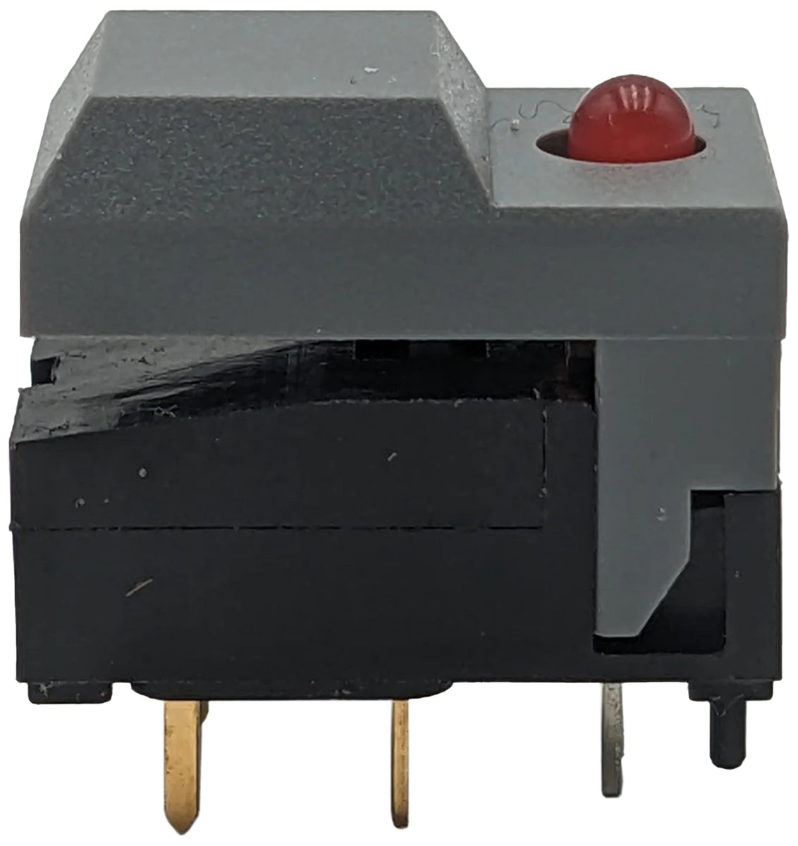 Illuminated Push Button - Grey Cover - Red LED – Electronix Express