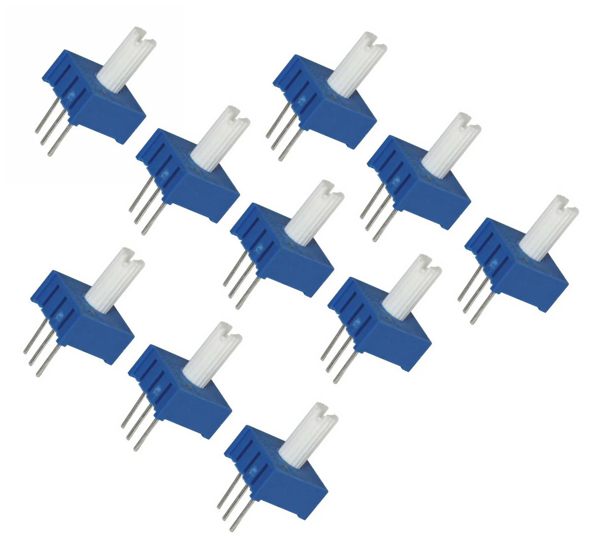 Potentiometer Cermet, 10K Ohms, Single Turn, 0.15" Spacing, 10 Pack ...