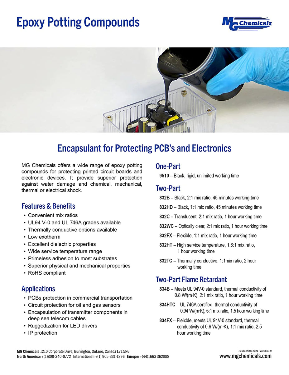 MG Chemicals Thermally Conductive Epoxy Encapsulating and Potting Comp ...