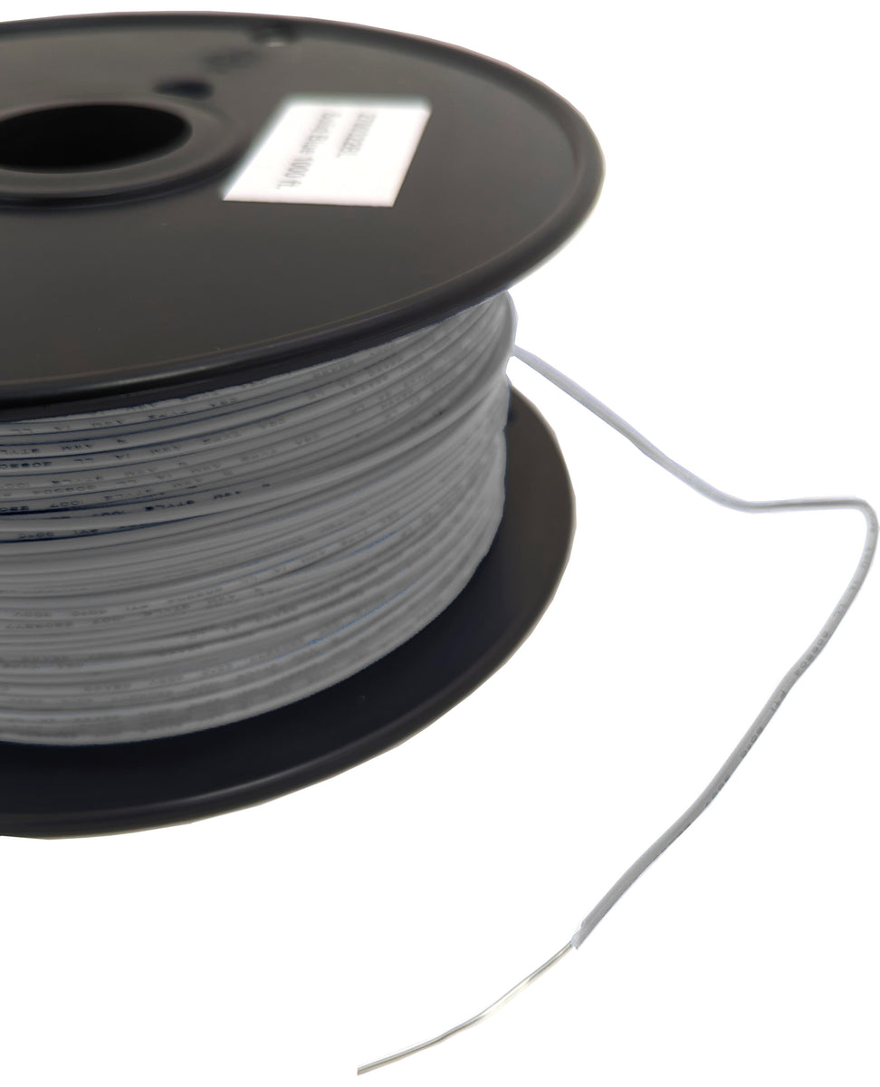 Gray 1000 Feet, UL 1007/1569, 24 Gauge Solid Hook Up Wire (Tinned Copp ...