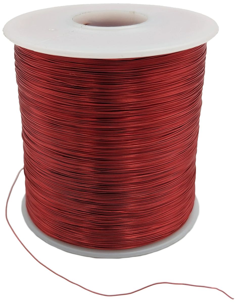 1 Pound 30 Gauge Enameled Copper Magnet Wire, Approx. 3,100 Feet Lengt ...