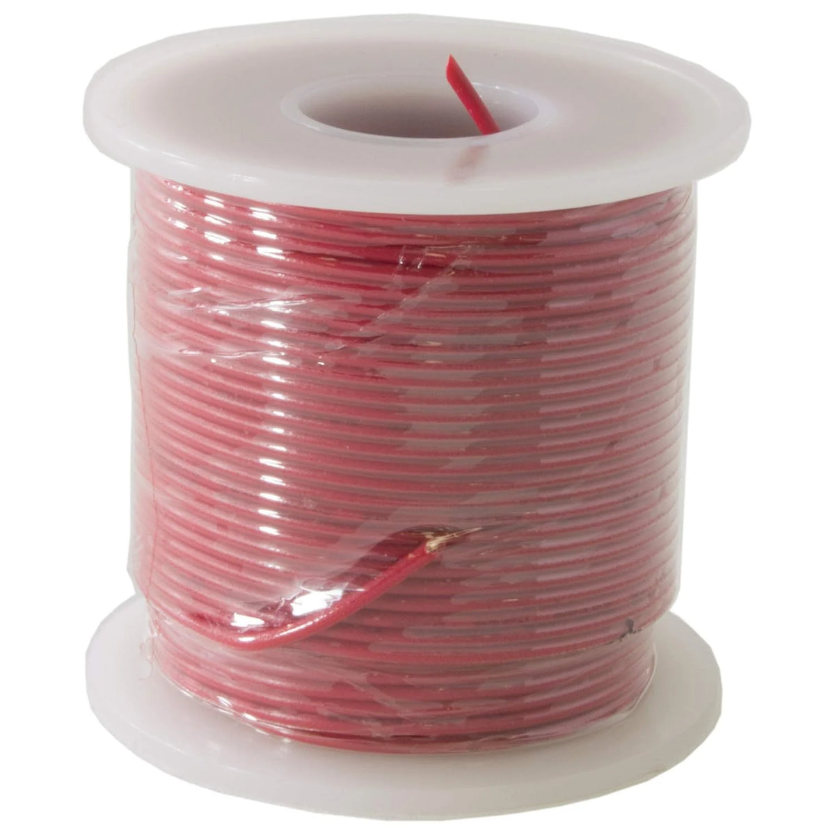 100 Feet Red 22 Gauge Stranded Hook-Up Wire, Tinned Copper, PVC Insula ...