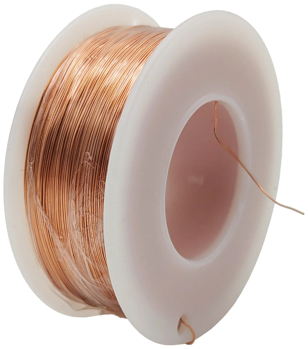 1/4 Pound 30 Gauge Enameled Copper Magnet Wire, Approx. 775 Feet Lengt ...