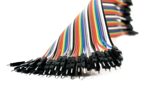 Jumper Cable Dupont Male to Female, 40 Pins, 6" Long – Electronix Express