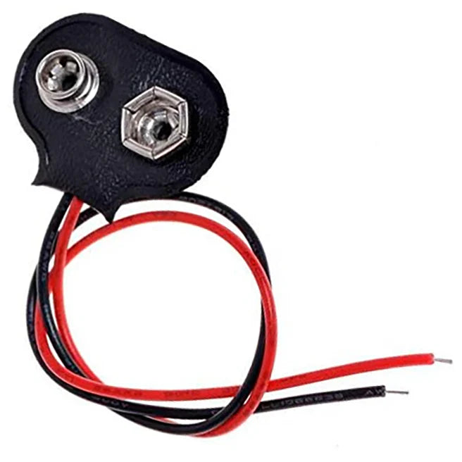 9v Battery Snap T-Type with Wire Leads – Electronix Express