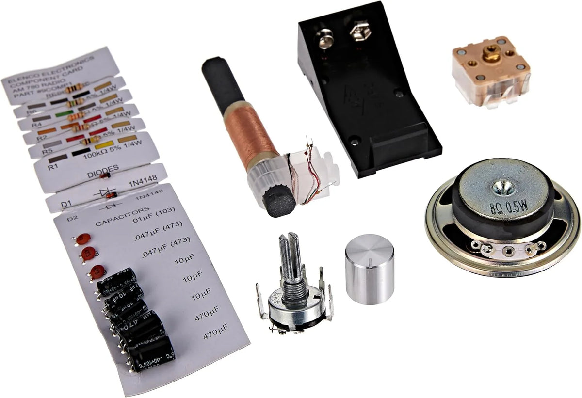Elenco Two IC AM Radio Kit - SOLDERING REQUIRED (AM-780K) – Electronix ...