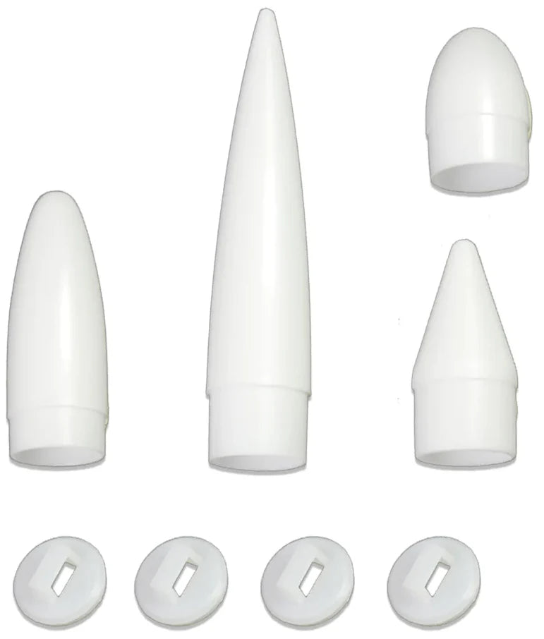 Estes NC-20 Nose Cone Pack - Includes 4 Cones that fit BT-20 Body Tube ...