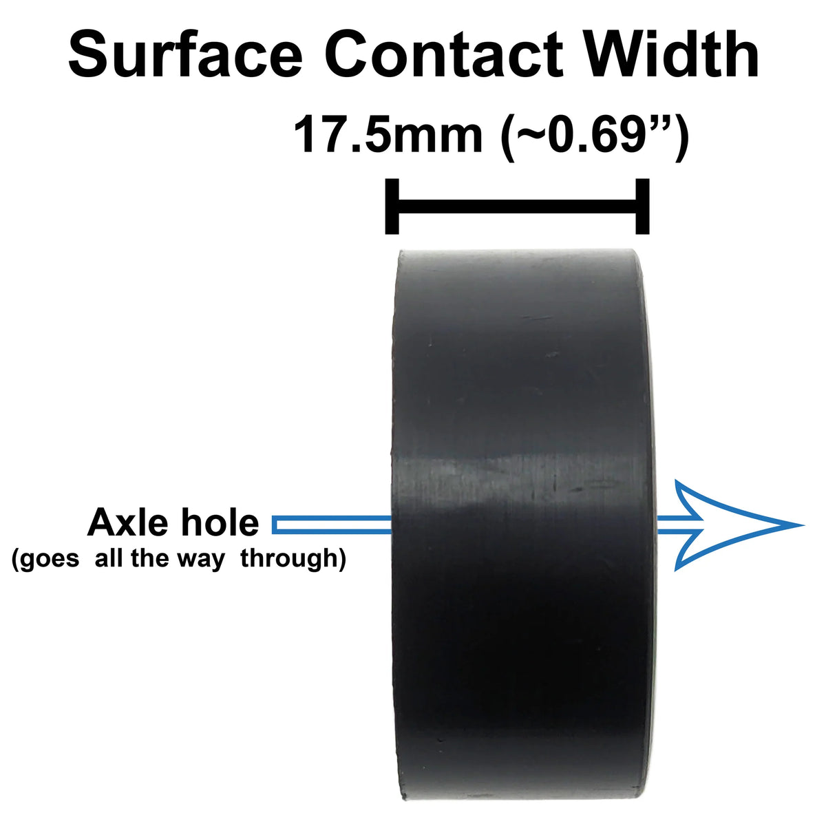 100 Pack Black 40mm Rear Wheels for Shell Style Co2 Dragsters ...