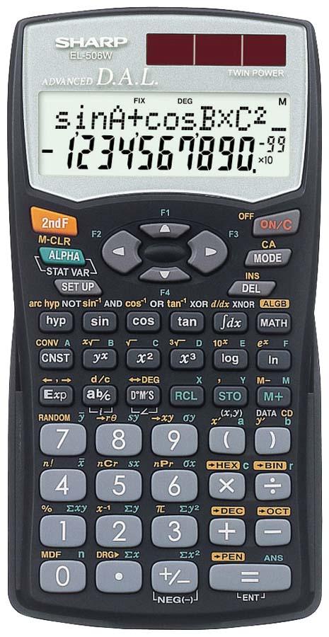 Sharp Calculator 10 Digit Model EL506 – Electronix Express
