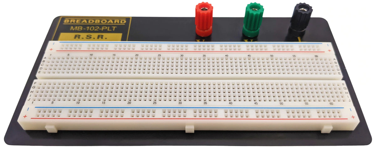 Premium Solderless Breadboard with Metal Backplate, 3 Binding Posts, 8 ...
