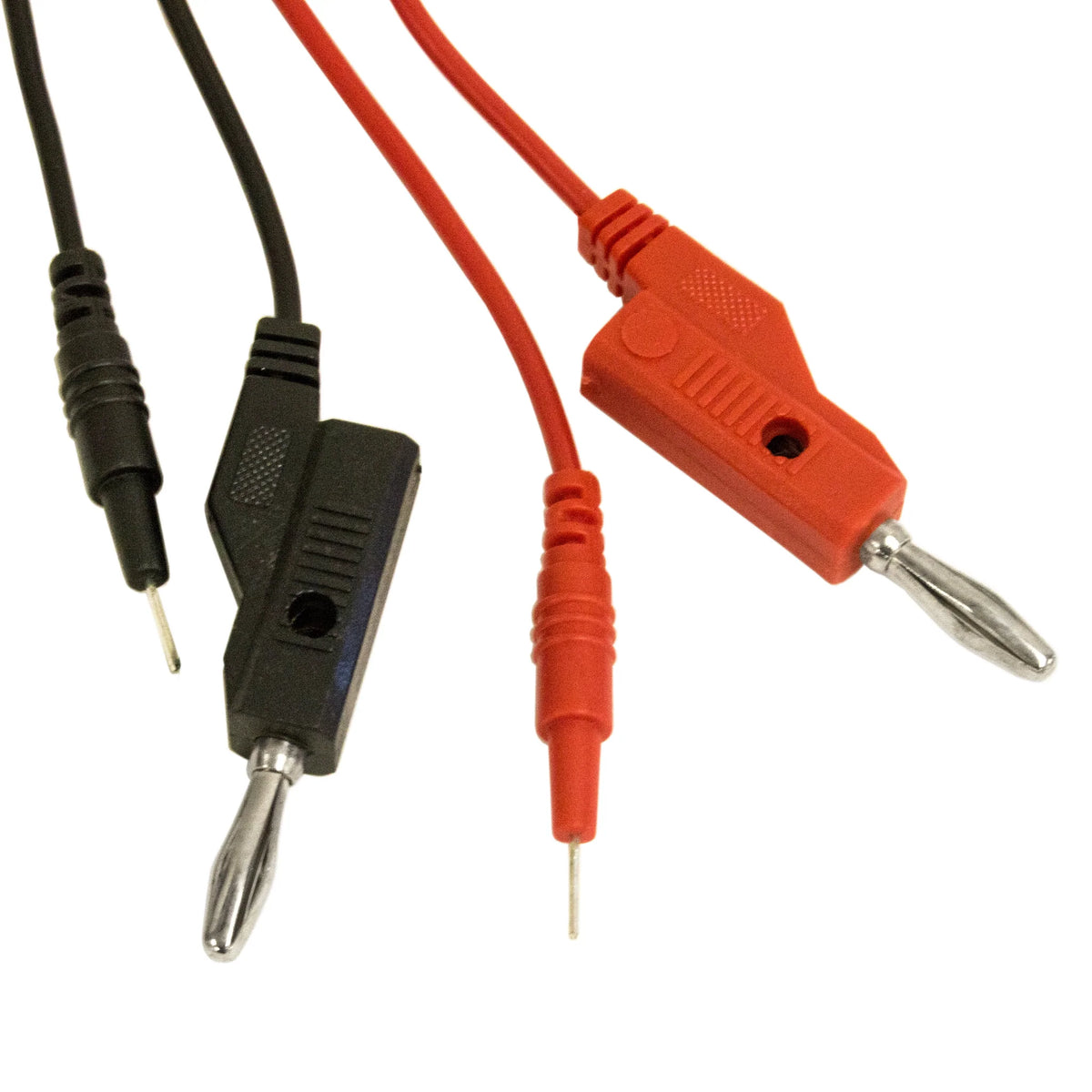 36" Banana to Test Pin Test Lead Set, Includes 1 Red and 1 Black Lead ...