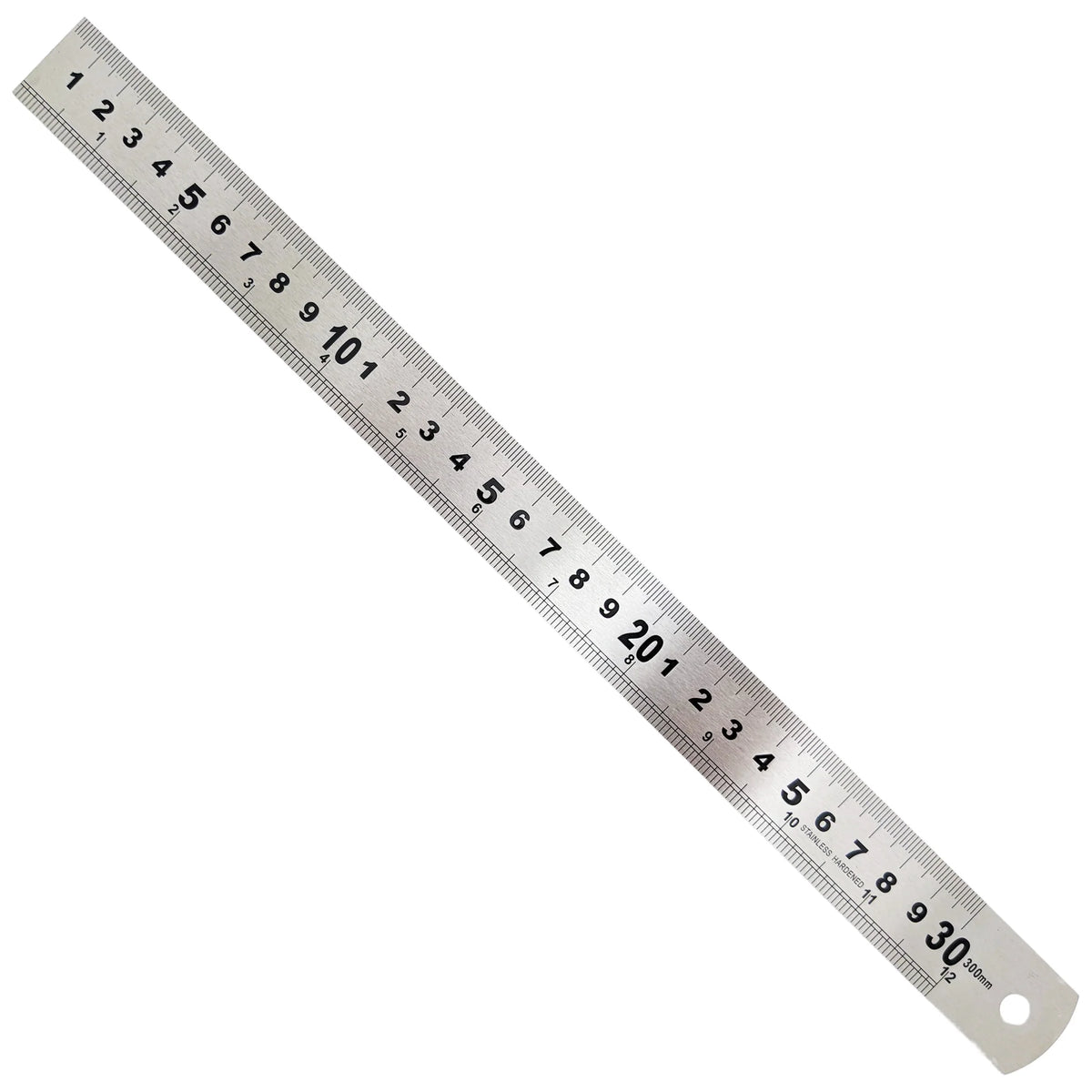 Stainless Steel 12" / 30cm Ruler - Imperial Inches and Metric Millimet ...