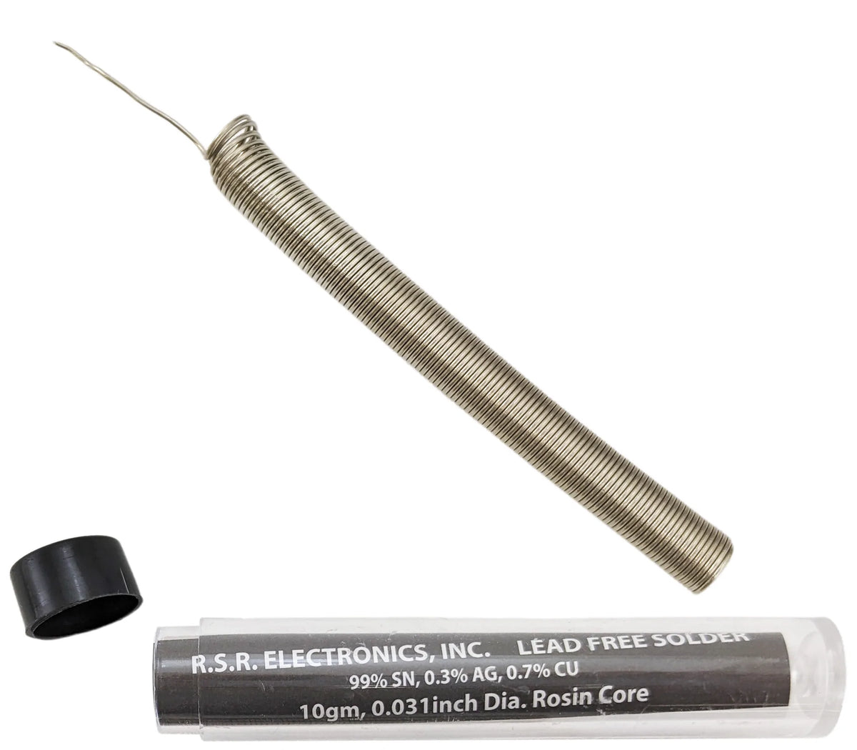 10 Grams Rosin Core Lead-Free Solder, .031" Thick, Sn 99%, Ag .3%, Cu ...