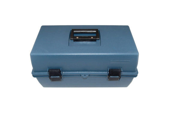 3 Tray Storage Box, Jumbo Size : 17" x 8" x 8 ¾", Blue Color ...