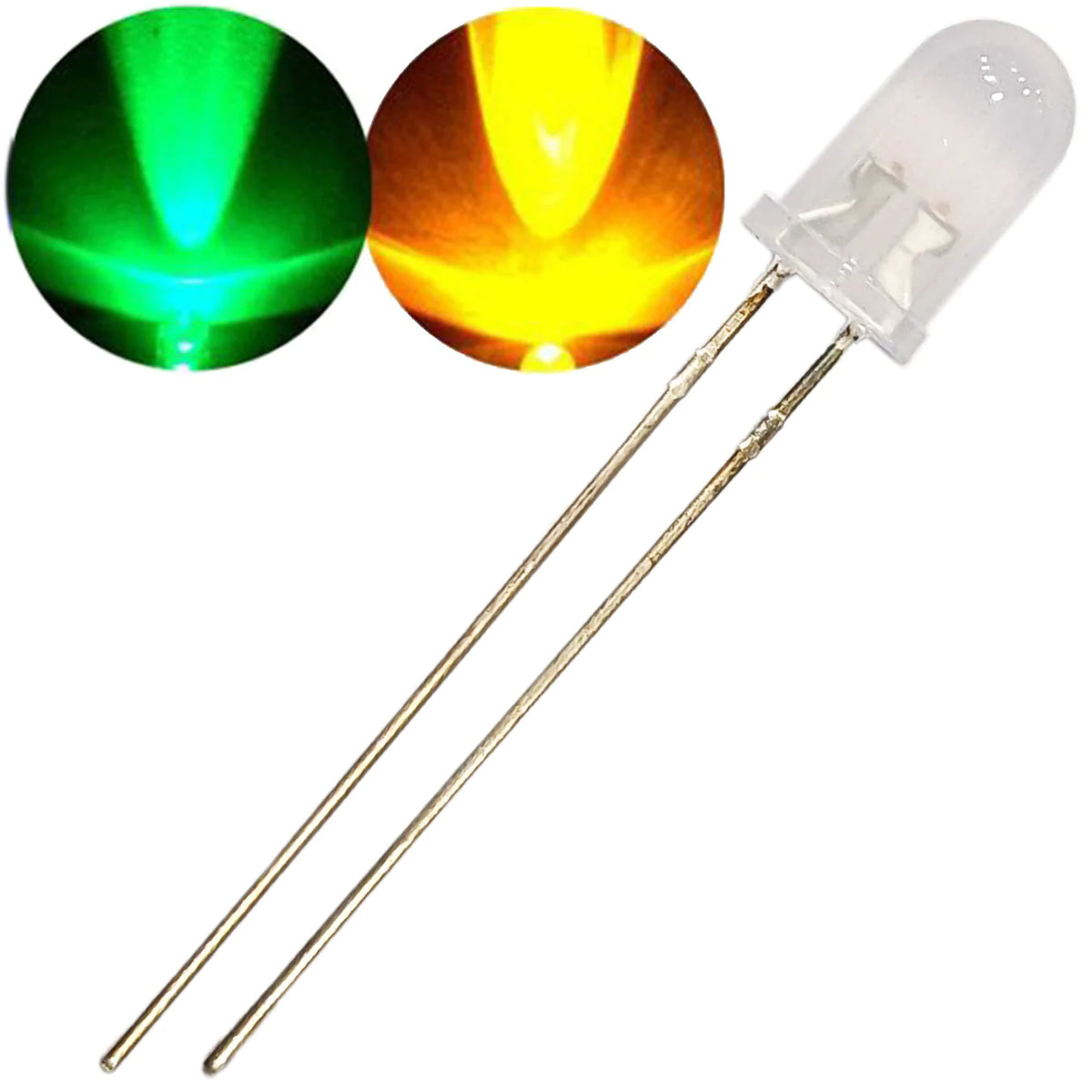 5mm Yellow to Green Bipolar LED – Electronix Express