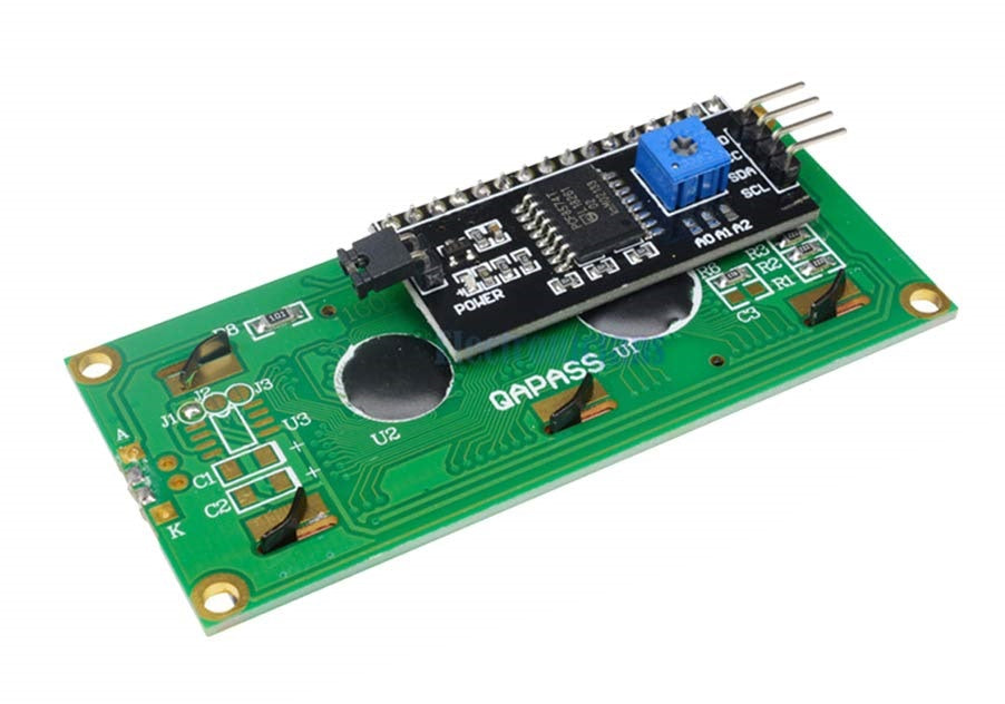 2 x 16 Characters LCD Display with TWI SPI Serial Interface Adapter fo ...