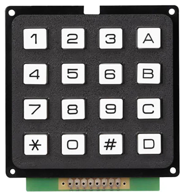 Velleman 16 Keys Numeric Keypad with 4 Letters, Matrix Output (16KEY ...