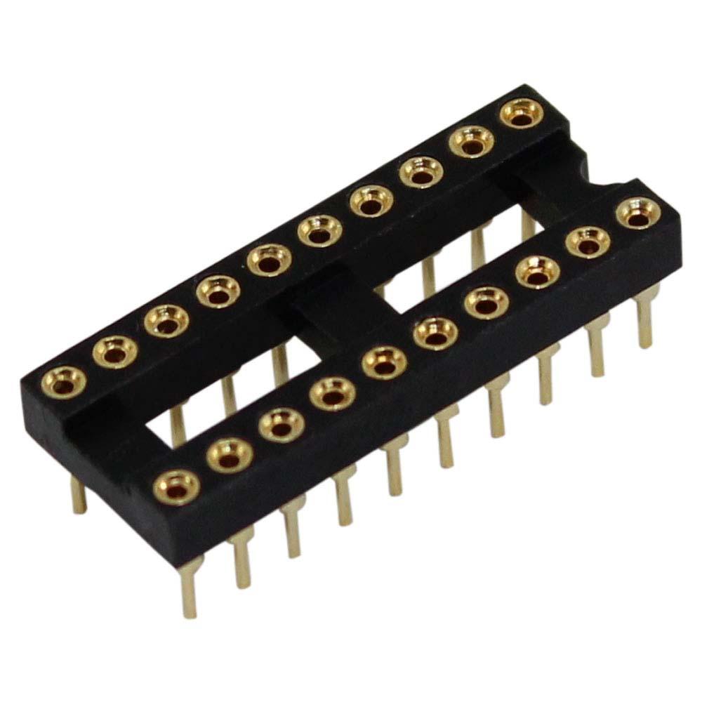 Machine Tooled Low Profile IC Socket 20-Pins – Electronix Express