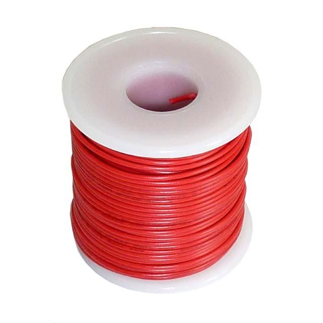 Hook Up Wire 22 Gauge Solid Color Red Length 100 feet, 300 Volts ...