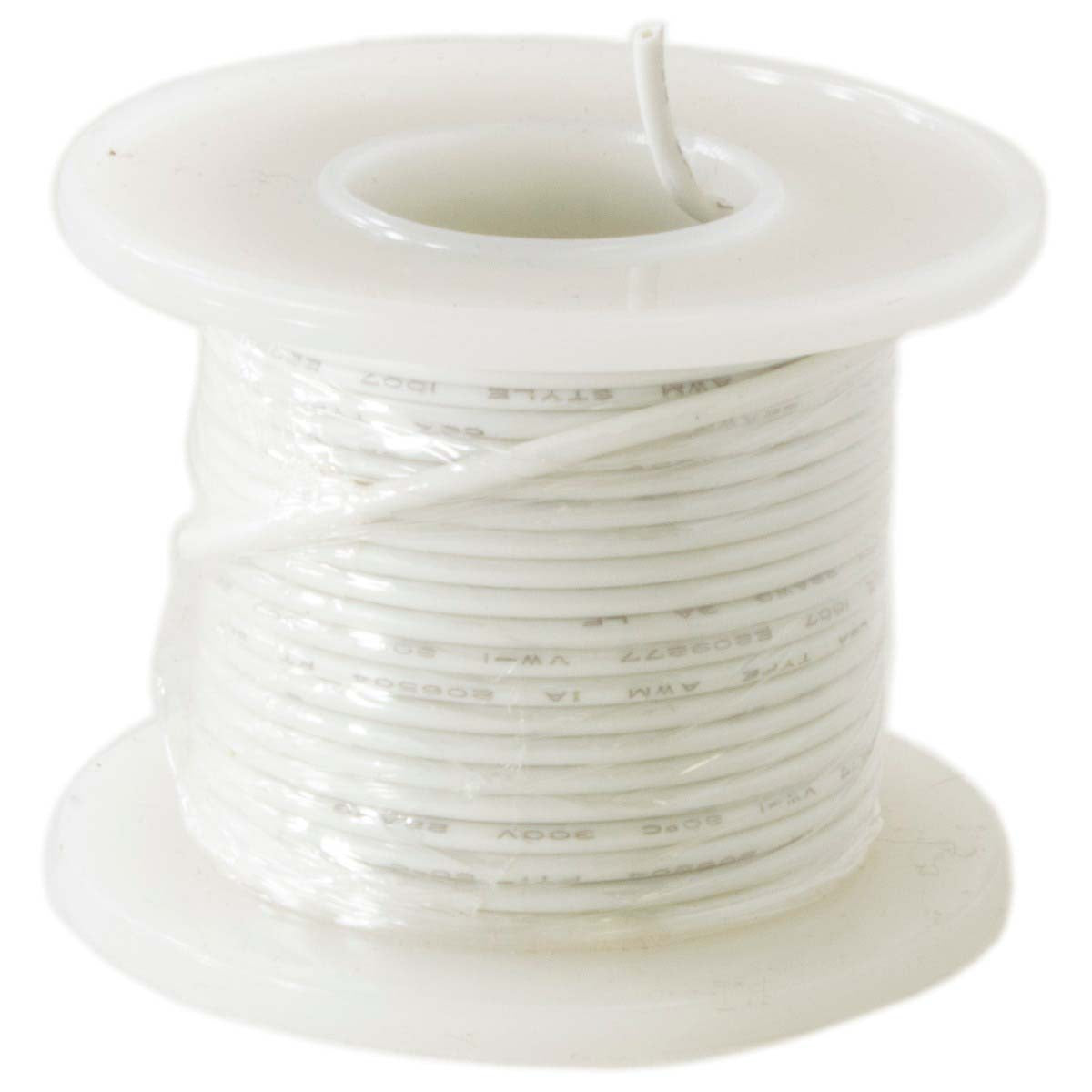 Hookup Wire 18 Gauge Stranded (White , 25 Feet), 300 Volts – Electronix ...