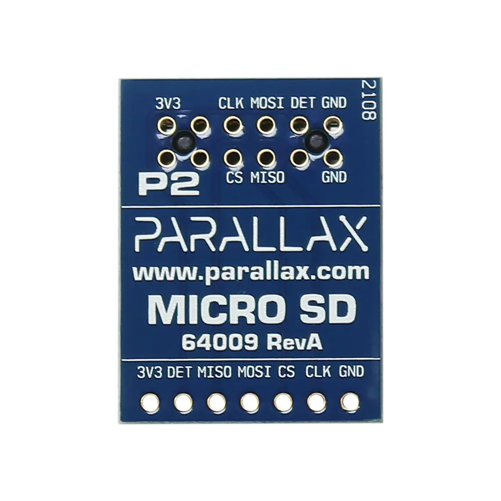 Parallax P2 microSD Add-on Board – Electronix Express